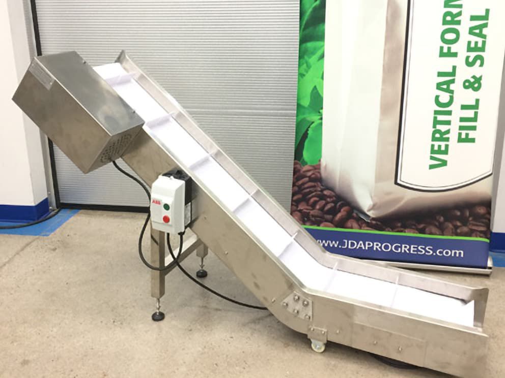 Belt conveyor - FBC - JDA PROGRESS IND. - inclined / vertical / wide