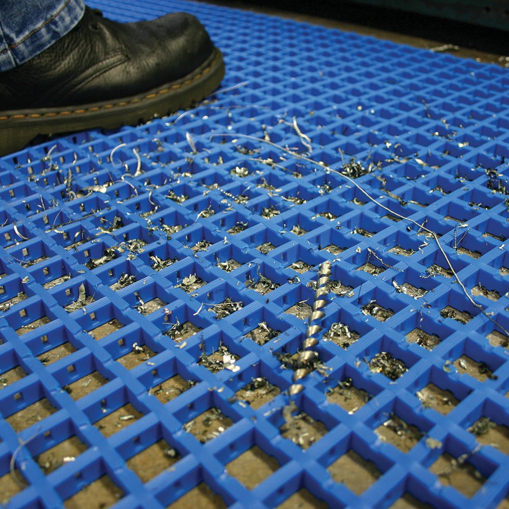 Ribbed mat - COBAmat® - COBA Europe Ltd - vinyl / red / black