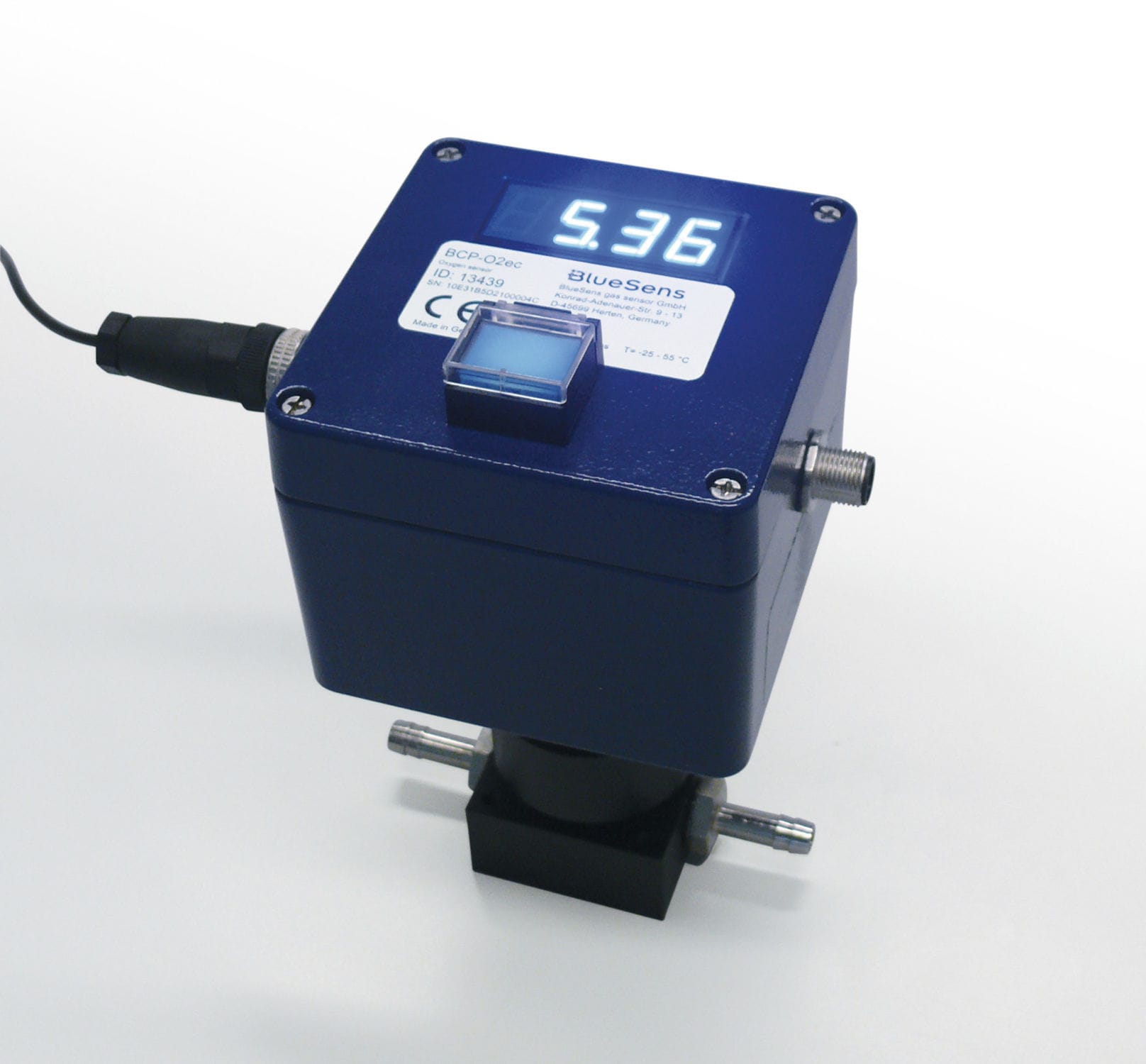 Zirconia oxygen sensor O2 - BCP-O2 - BlueSens gas sensor GmbH - in-line ...