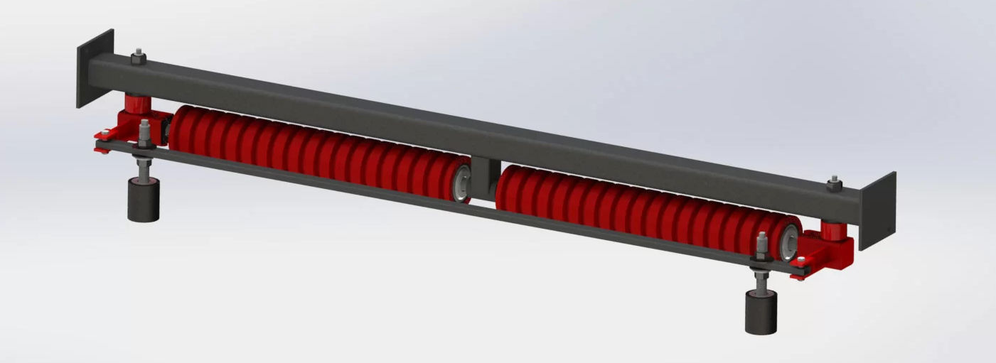 Conveyor belt tracker - Dual Vee Return - Syntron Material Handling