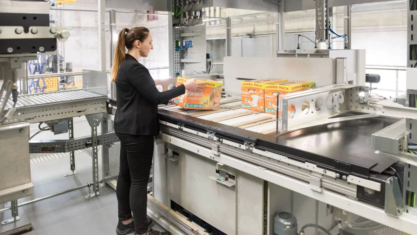 Package palletizer - DEMATIC - pallet / food / conveying