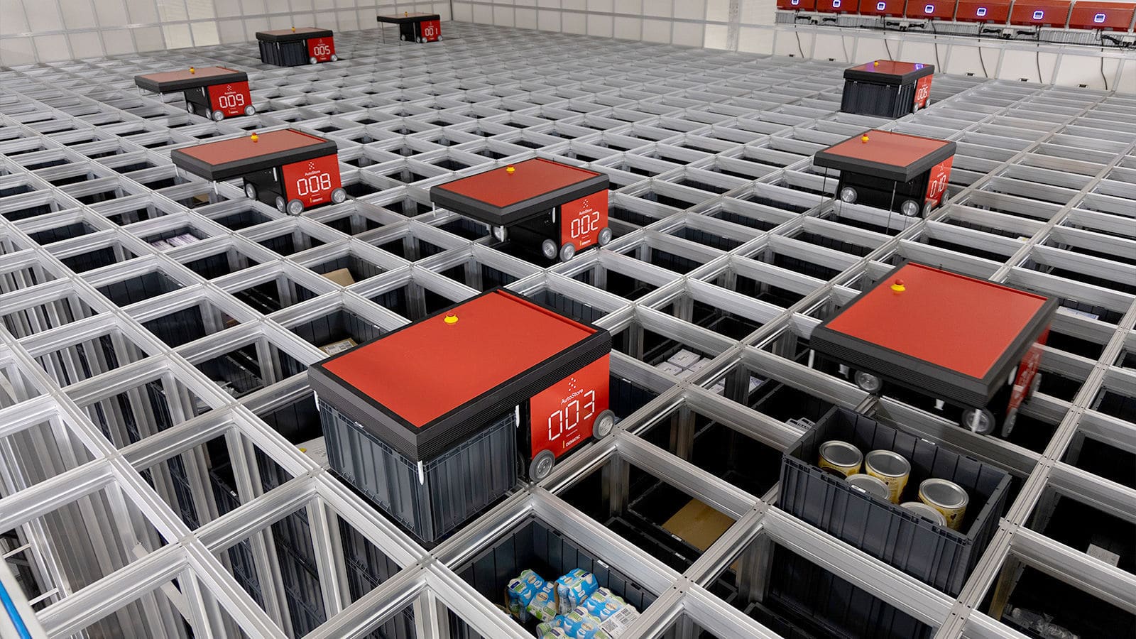 Horizontal automatic storage system - AS/RS - DEMATIC - pallet / for ...