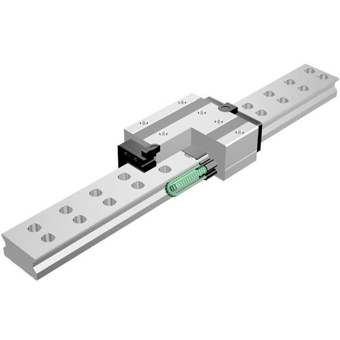 Caged roller linear guide - SRW series - THK - wide / maintenance-free ...