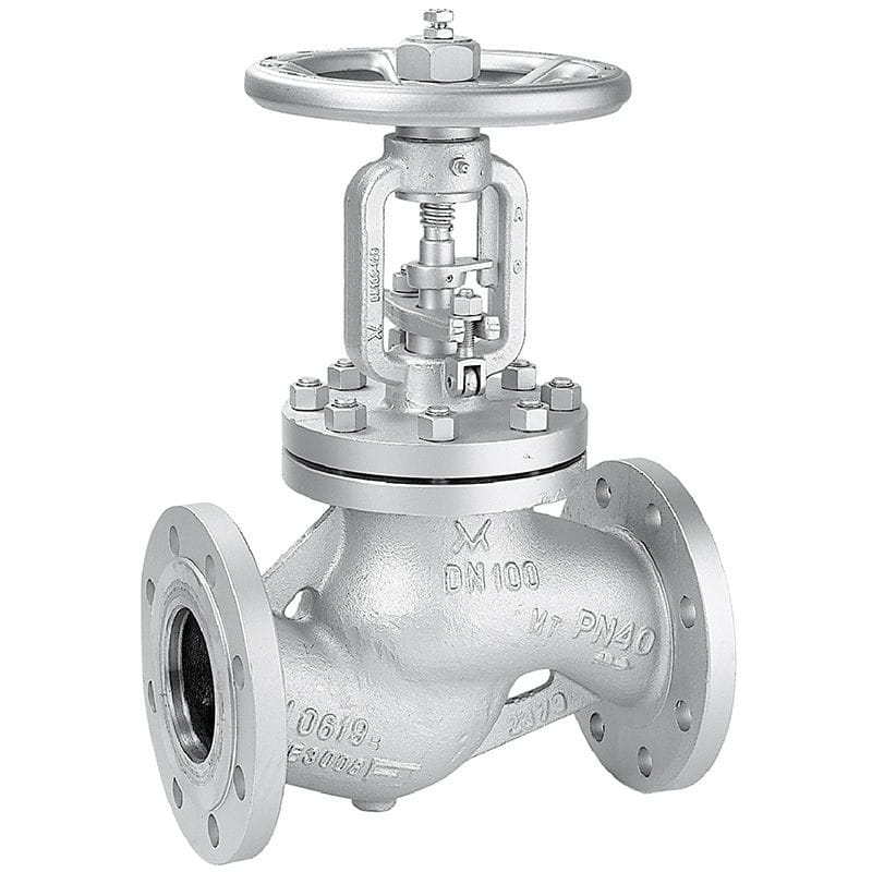 Valve with bellows seal - 346 series - Mival - globe / with handwheel ...