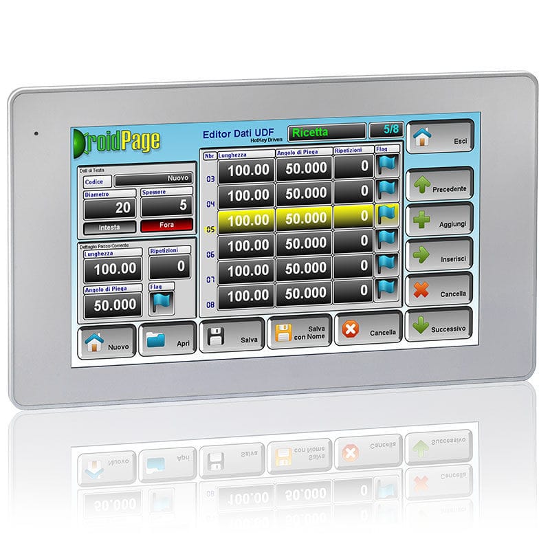 Human machine interface with touch screen - HMIS12 - Sipro srl - panel ...