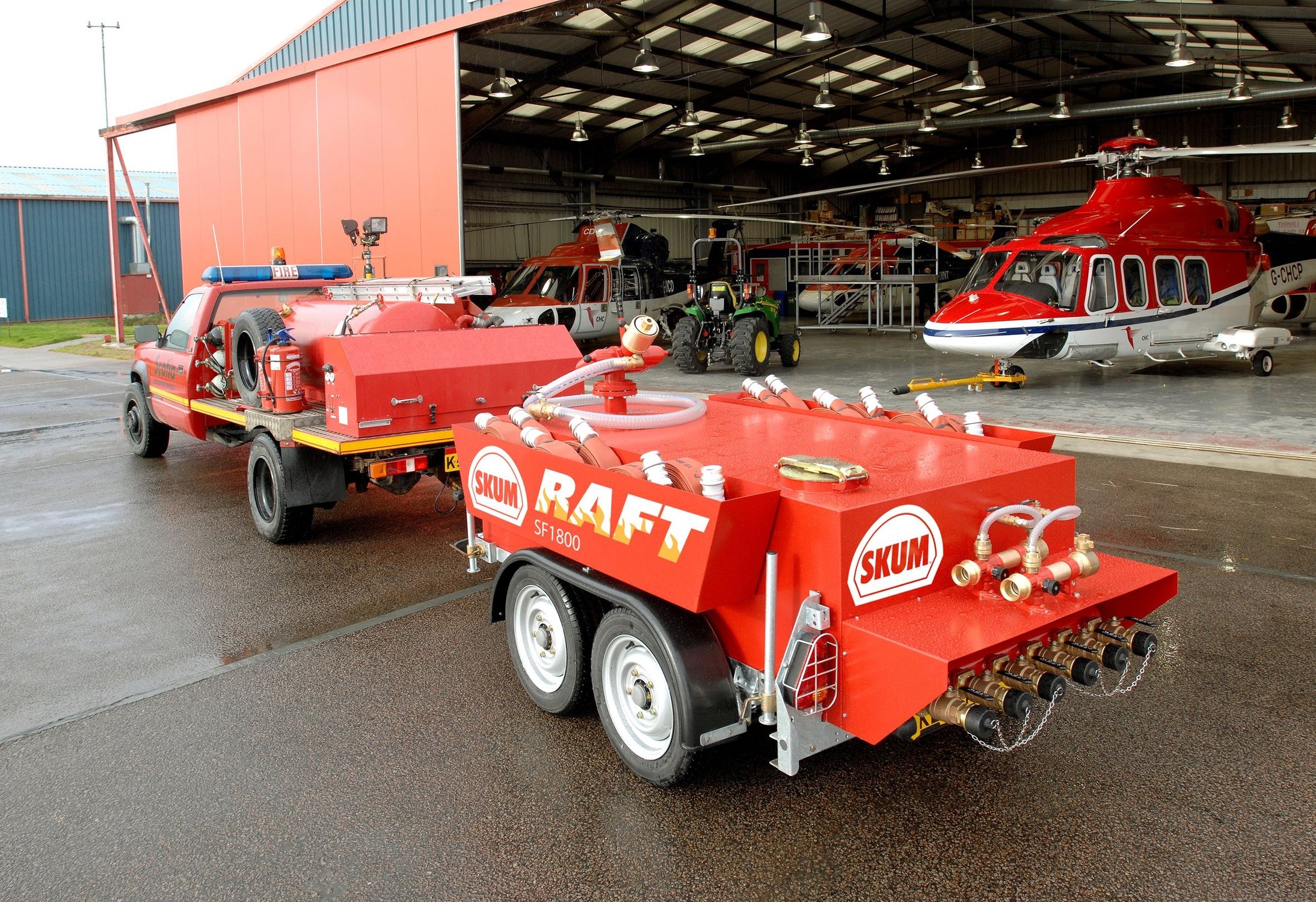 Foam-based fire extinguishing system - RAFT - SKUM