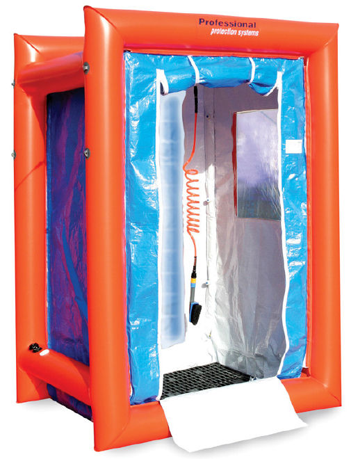 Portable safety shower - DPI CBRN - PPSGB - inflatable / for hazardous ...