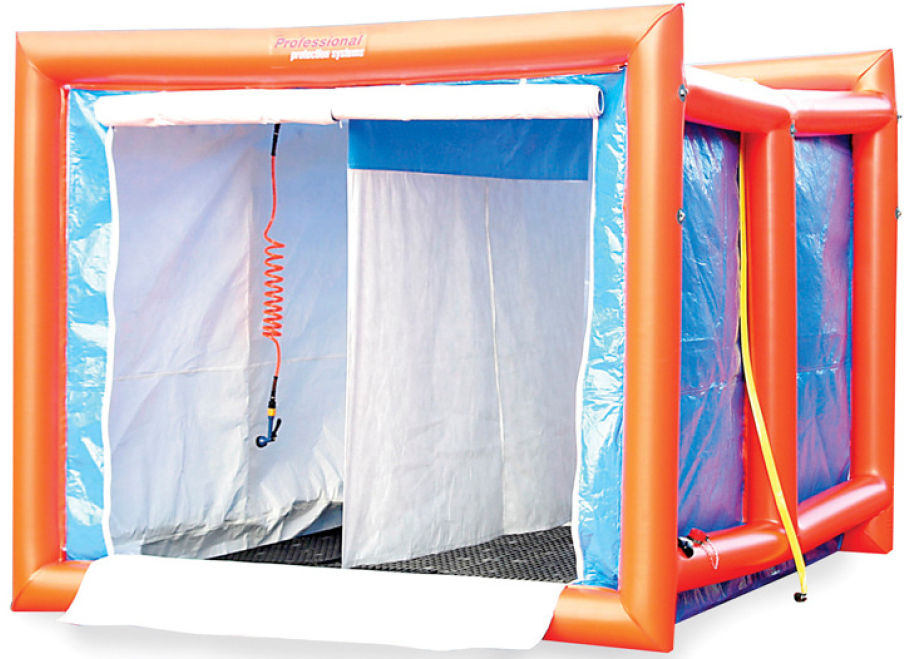 Portable safety shower - Decas CBRN - PPSGB - inflatable / for ...