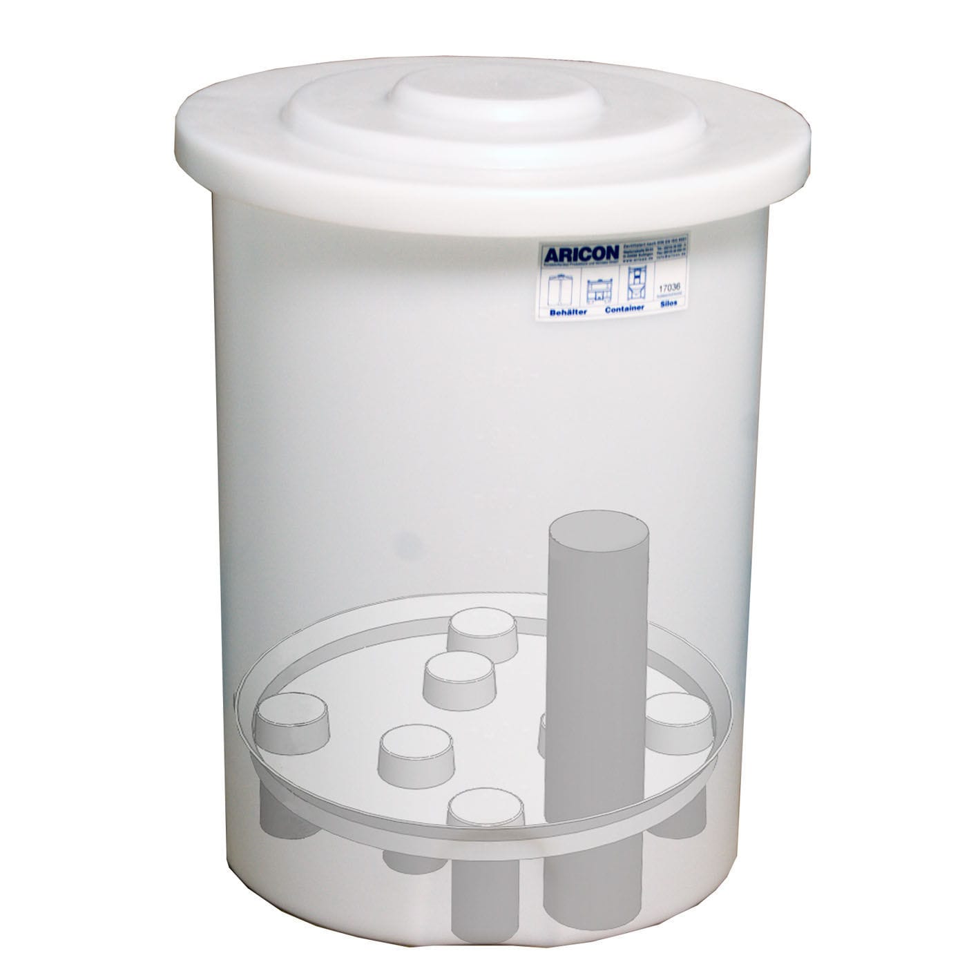 Liquid tank - SB/LB series - ARICON GmbH - polyethylene / cylindrical