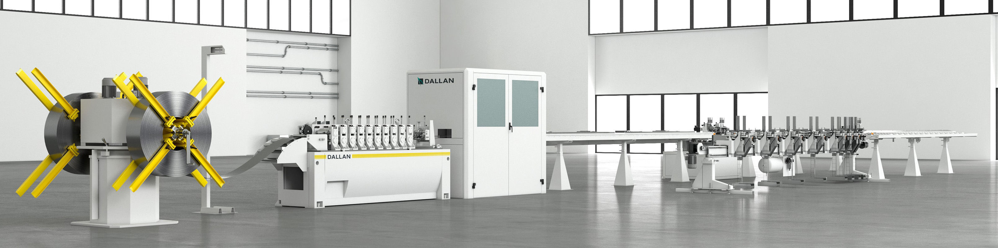 Package stacking-unstacking machine - DV1 - DALLAN - for profiles / in-line