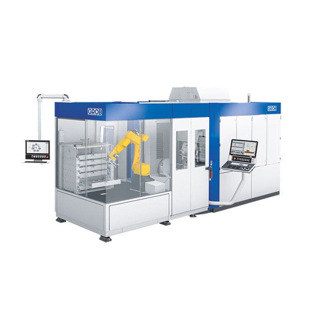 Robotic machining cell - GRC-R12 - GROB-WERKE - for machining centers