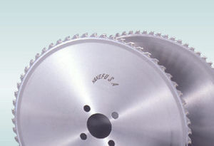 Circular saw blade - KANEFUSA - tungsten carbide / cermet / for steel