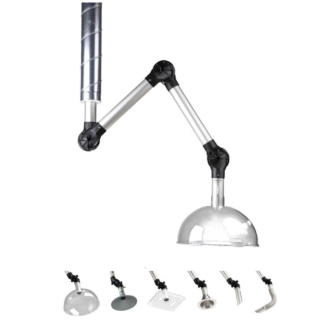 Fixed extraction arm - Geovent - rigid / articulated / for laboratories