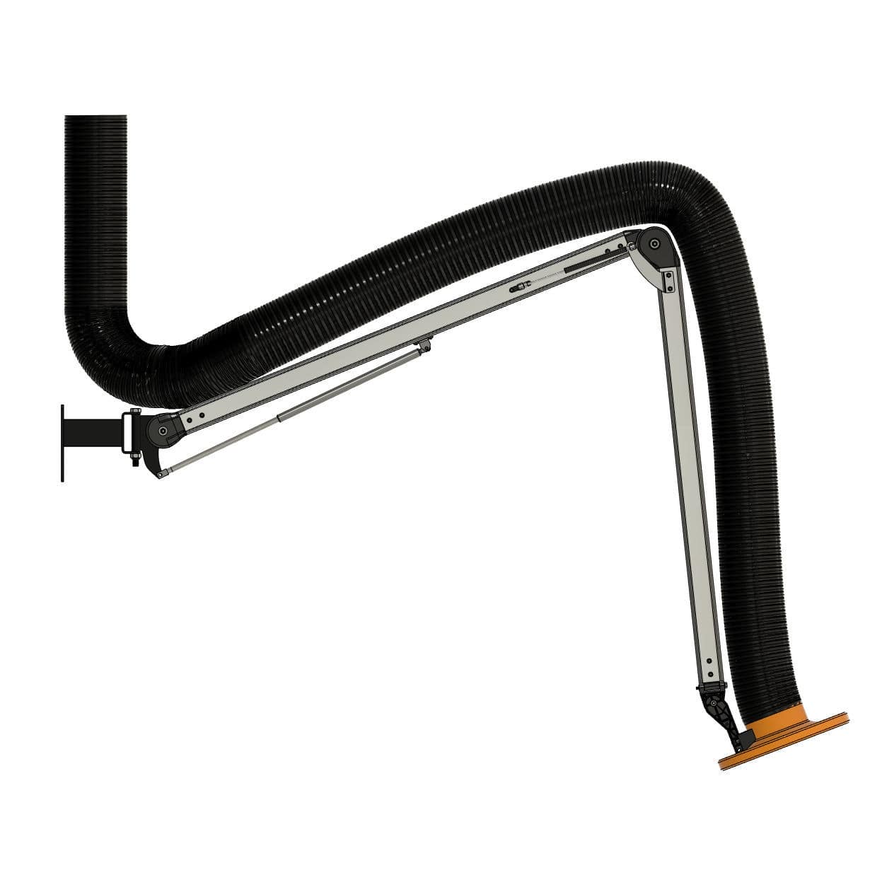 Extraction arm with external support arm - ESA - Geovent - fixed / wall ...