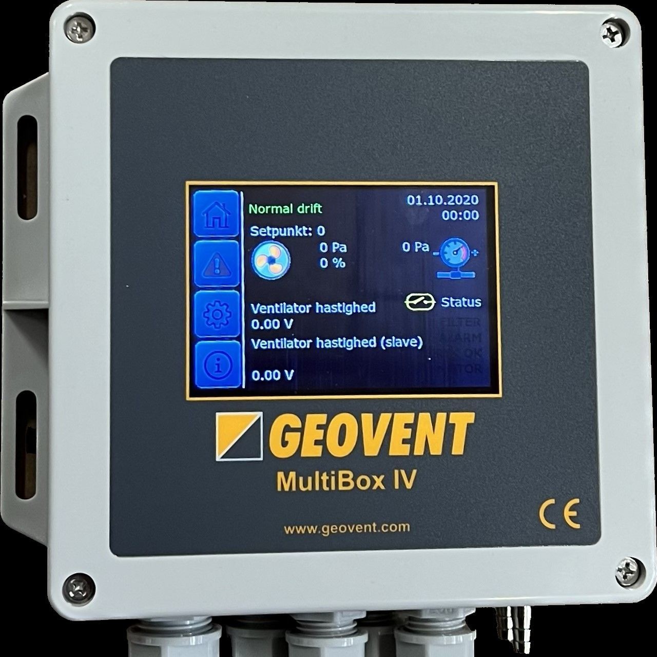 Ventilation control unit - MultiBox IV - Geovent - with display / for ...
