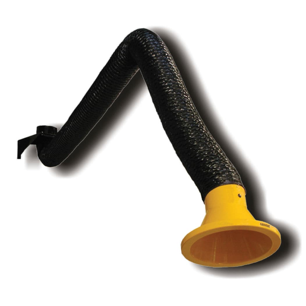 Fixed extraction arm - Wing - Geovent - flexible / rigid / dust
