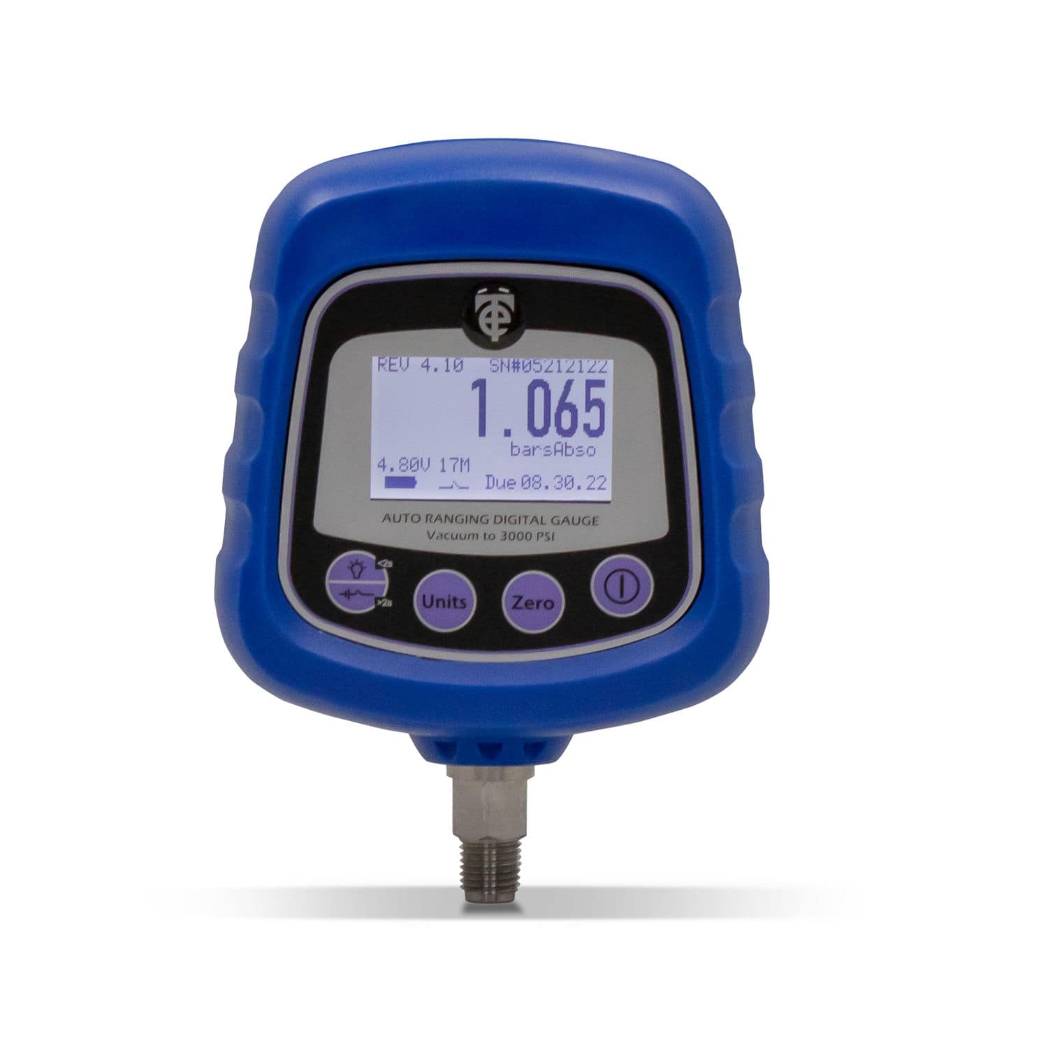 Digital pressure gauge - 7078 - Time Electronics - threaded ...