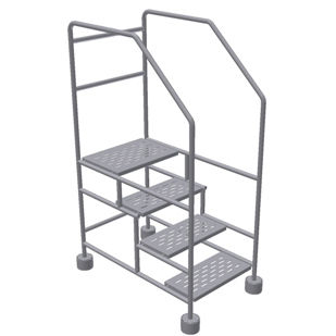 Mobile step ladder - STLD series - Palbam Class - steel