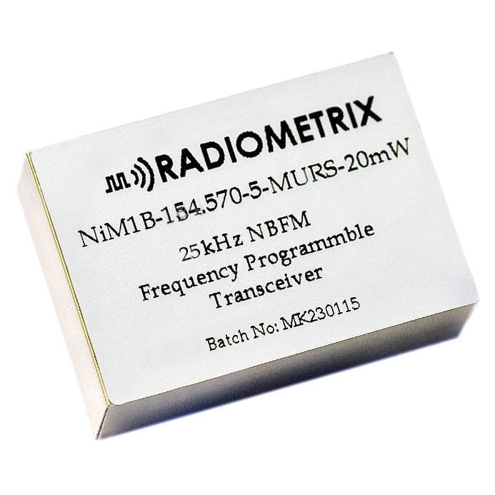 VHF transceiver module - NiM1B series - Radiometrix - telemetry ...