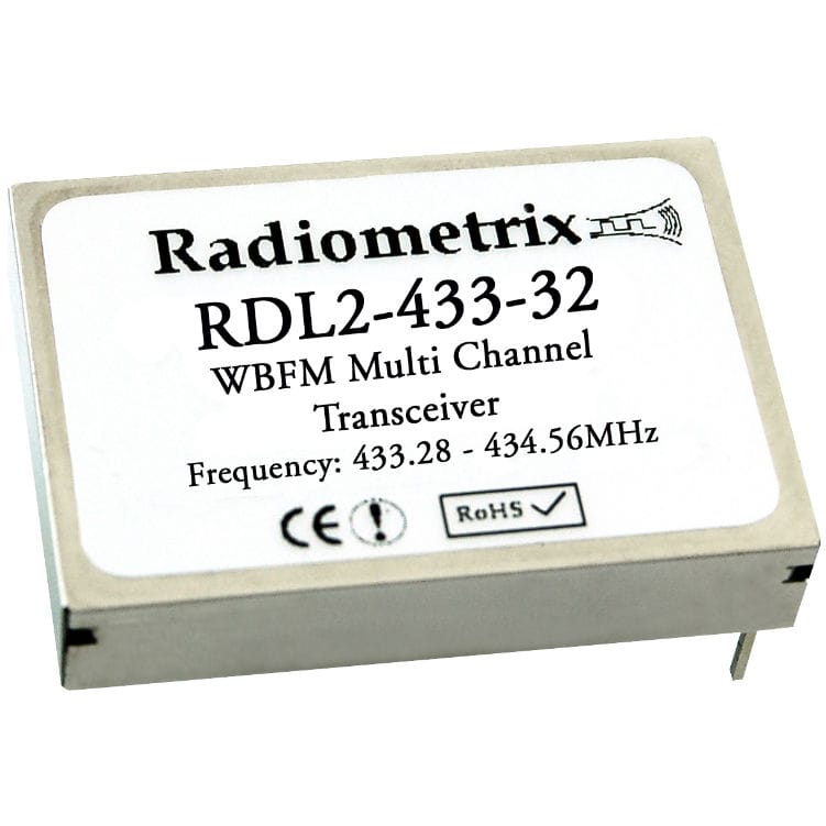FM transceiver module - RDL2 - Radiometrix - UHF / telemetry / monitoring