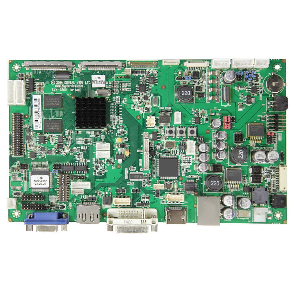 LCD controller card - SVX-2560 - Digital View - RS-232 / Ethernet / LVDS