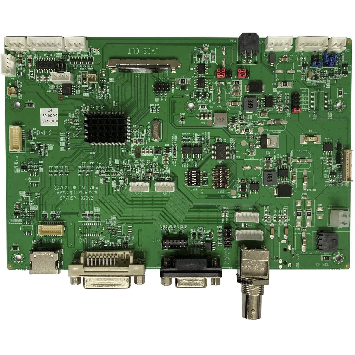 LCD controller card - SP-1920v2 - Digital View - RS-232 / LVDS / HDMI