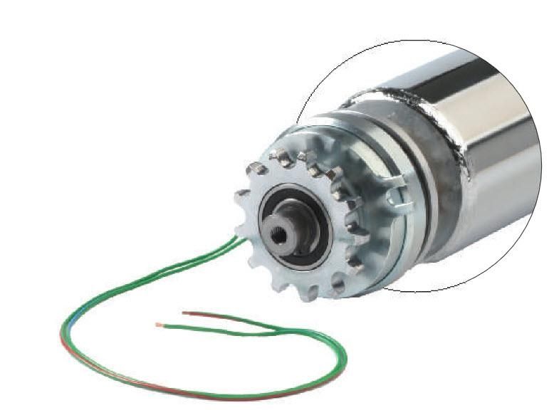 Motorized roller - max. 1 200 kg, 32 W - Rollex Förderelemente KG