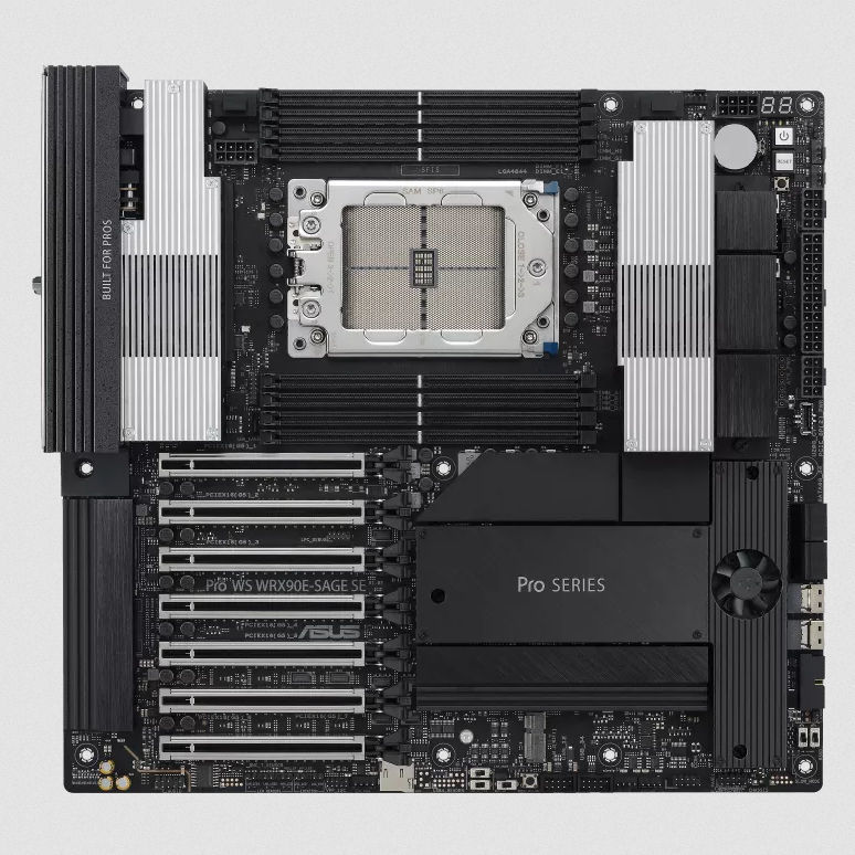 SSI EEB motherboard - Pro WS WRX90E-SAGE SE - Asus - AMD Ryzen ...