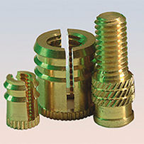 Threaded insert - AMPLAST series - AMECA - metal / round / for plastics