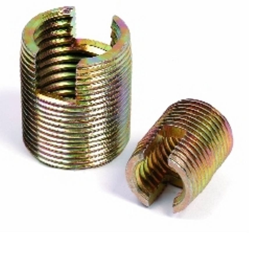 Threaded insert - AMECA - self-tapping / metal / round