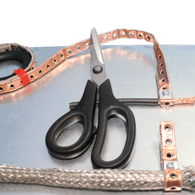 Copper cable clamp - 4920 series - Holland Shielding Systems BV - grounding