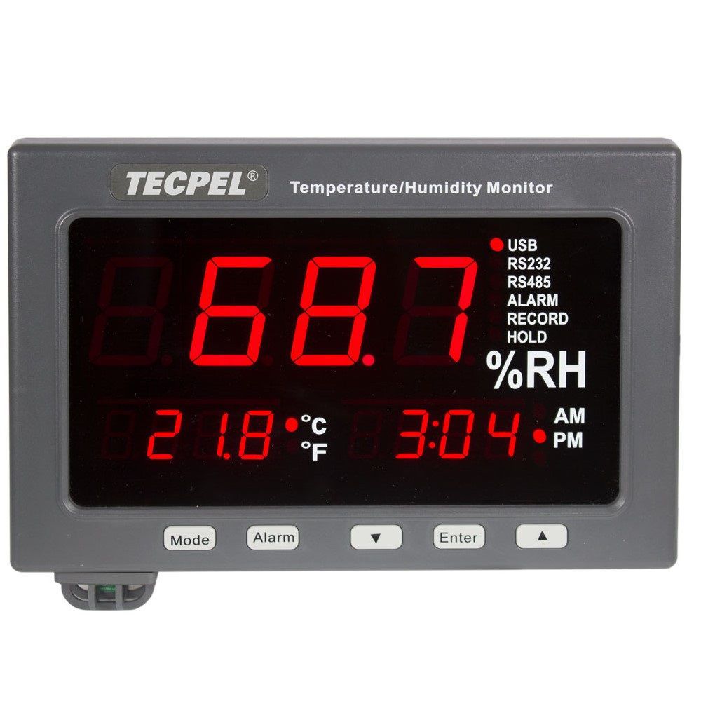LED display - TRH-3308A - Tecpel Co., Ltd. - industrial / temperature ...