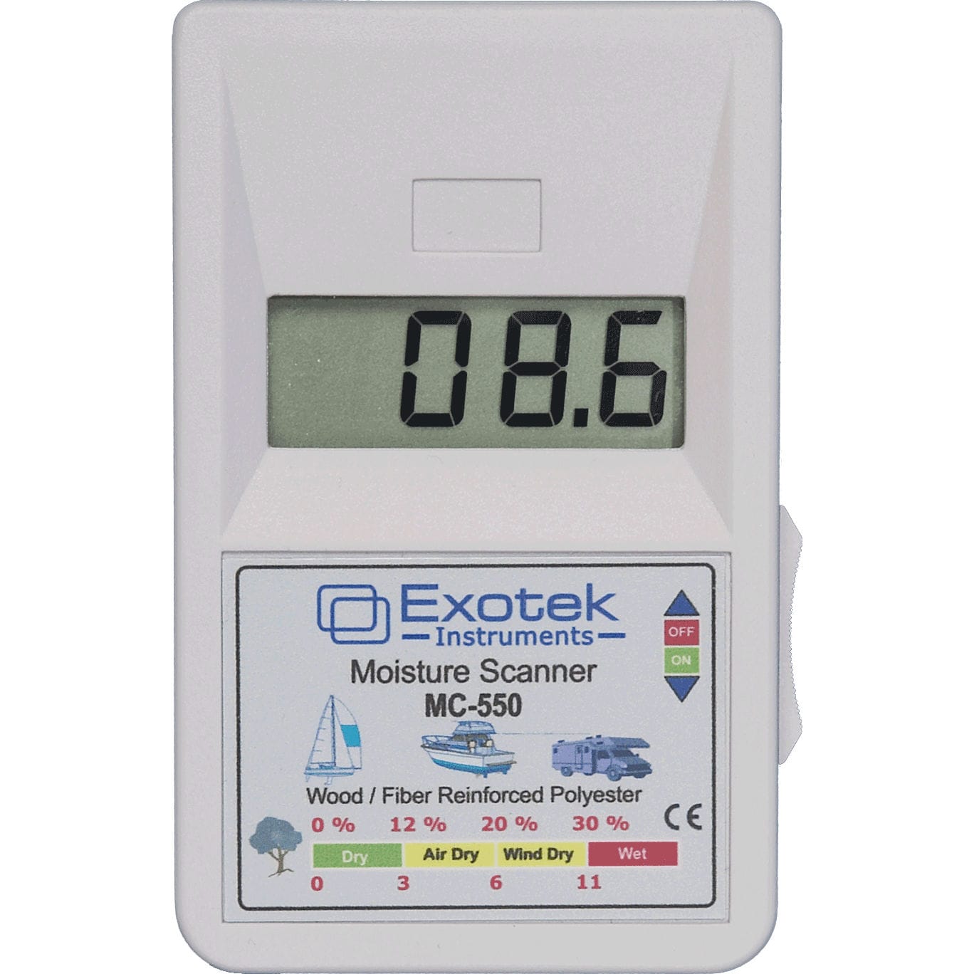 Wood moisture meter - MC-550 - Exotek Instruments - dielectric / with ...