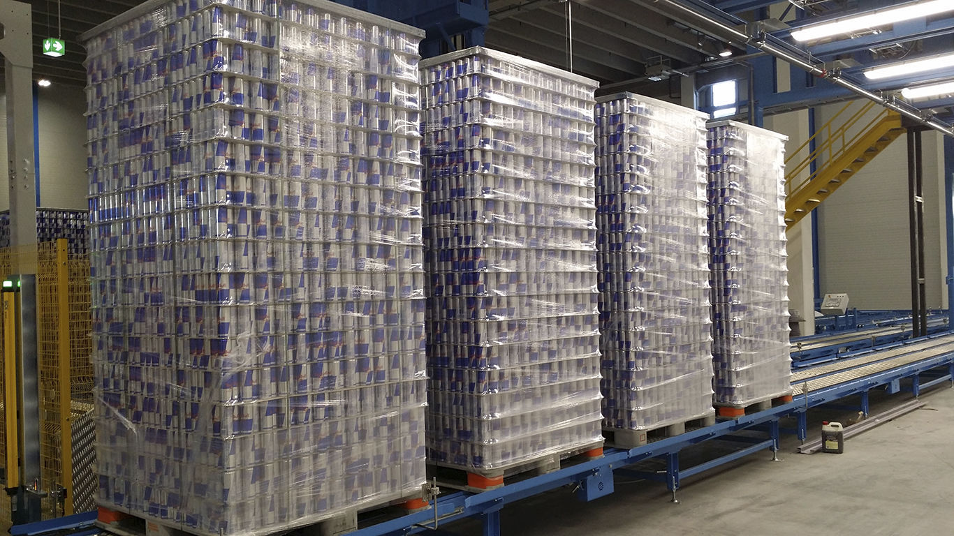 Automatic strapping machine - MESSERSI' PACKAGING - for cans / beverage ...