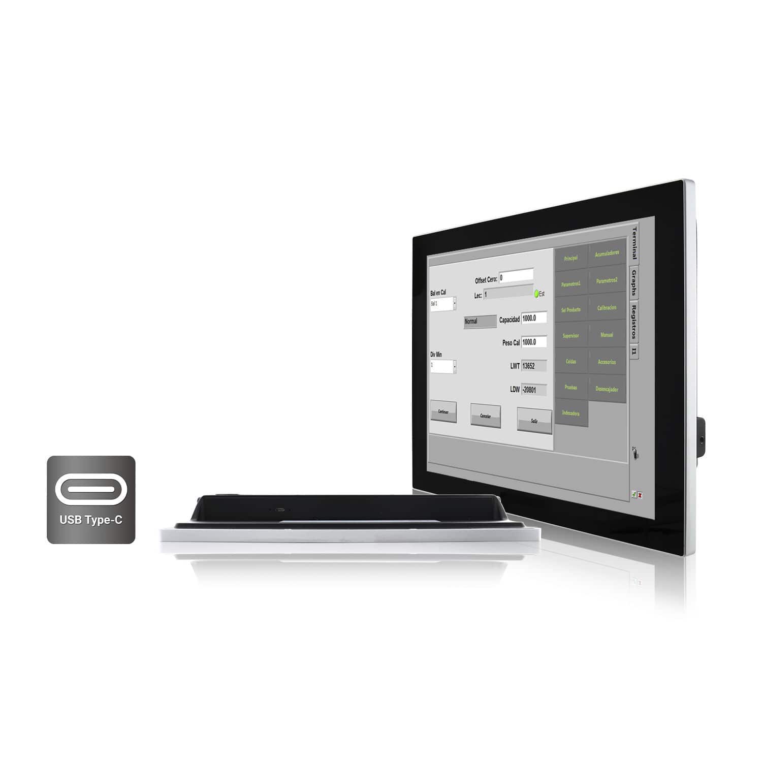 LCD monitor - R15L600-GSC3-C - Winmate, Inc. - projected capacitive touchscreen / 15" / 1024 x 768