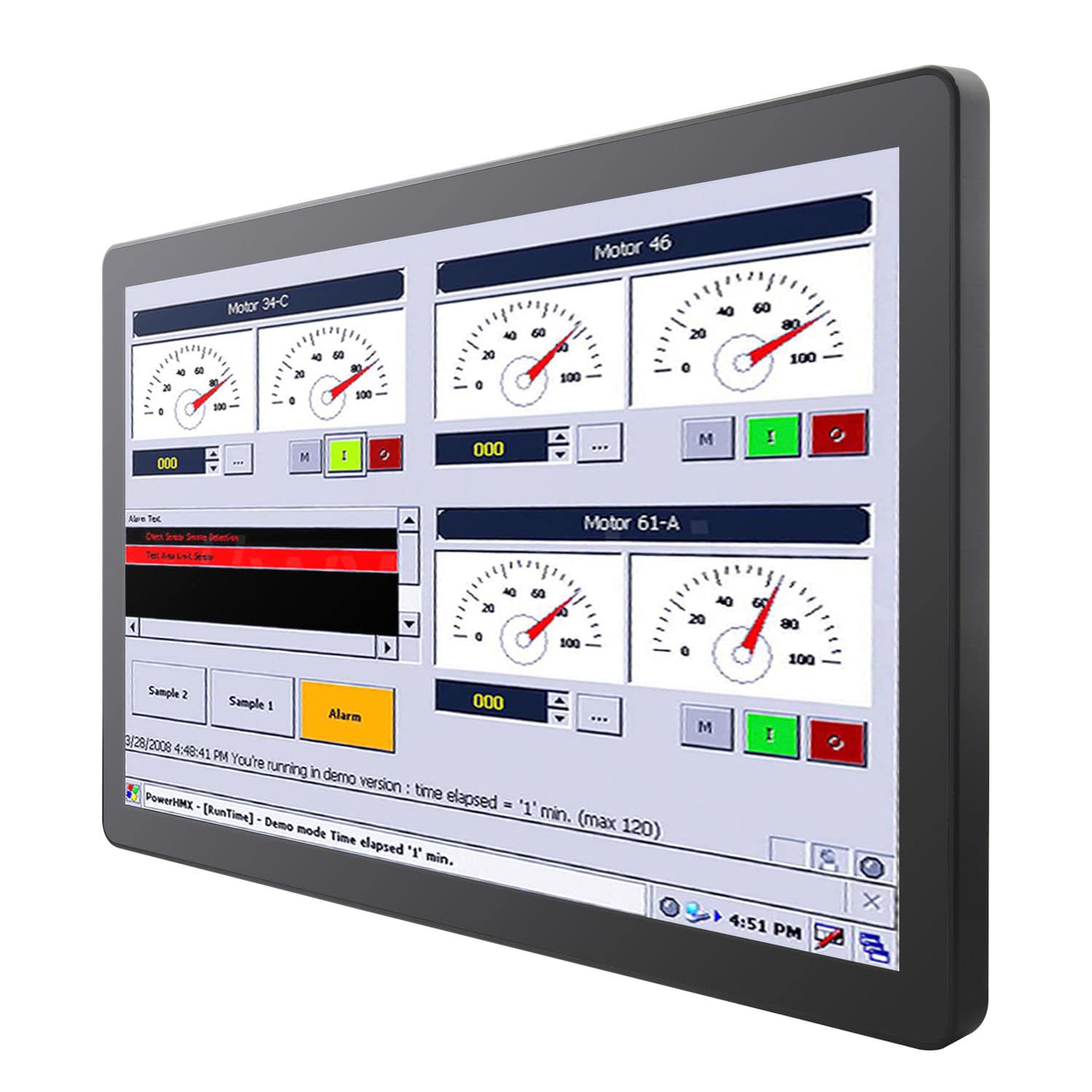 TFT monitor - W24L100-GCA2 - Winmate, Inc. - projected capacitive touchscreen / 23.8" / 1920 x 1080