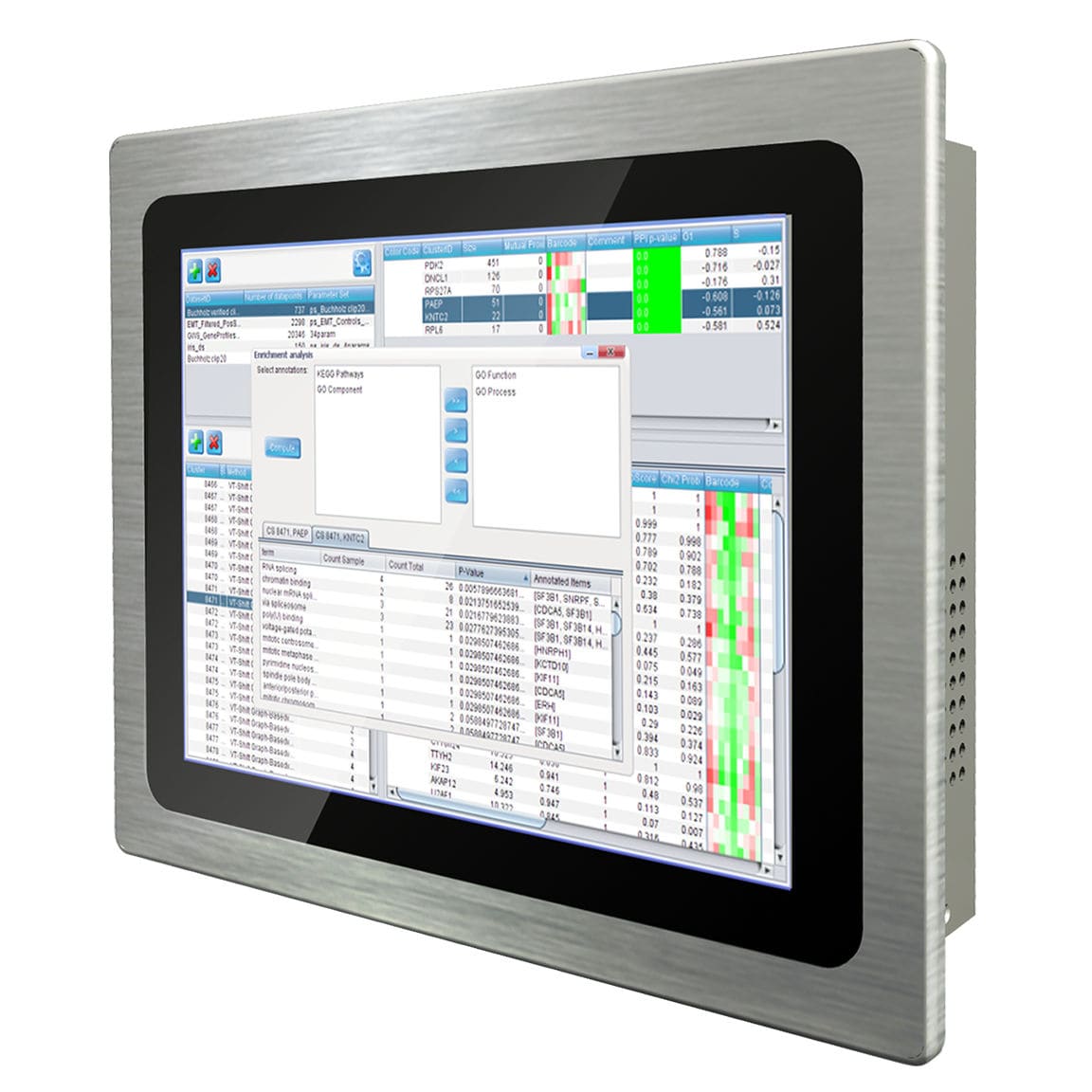 Panel-mount monitor - R08L200-PPU1 - Winmate, Inc. - LCD / LED / projected capacitive touchscreen