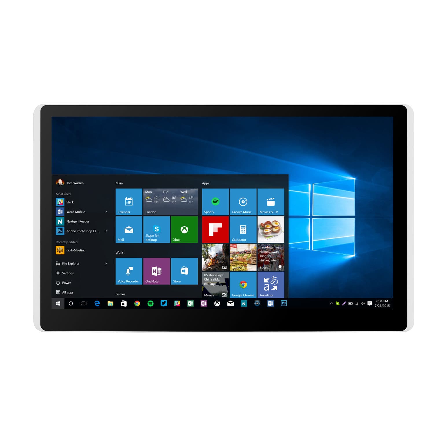 HMI panel PC - W15IB3S-PTA3 - Winmate, Inc. - LCD / PCAP capacitive touch screen / multi-touch ...