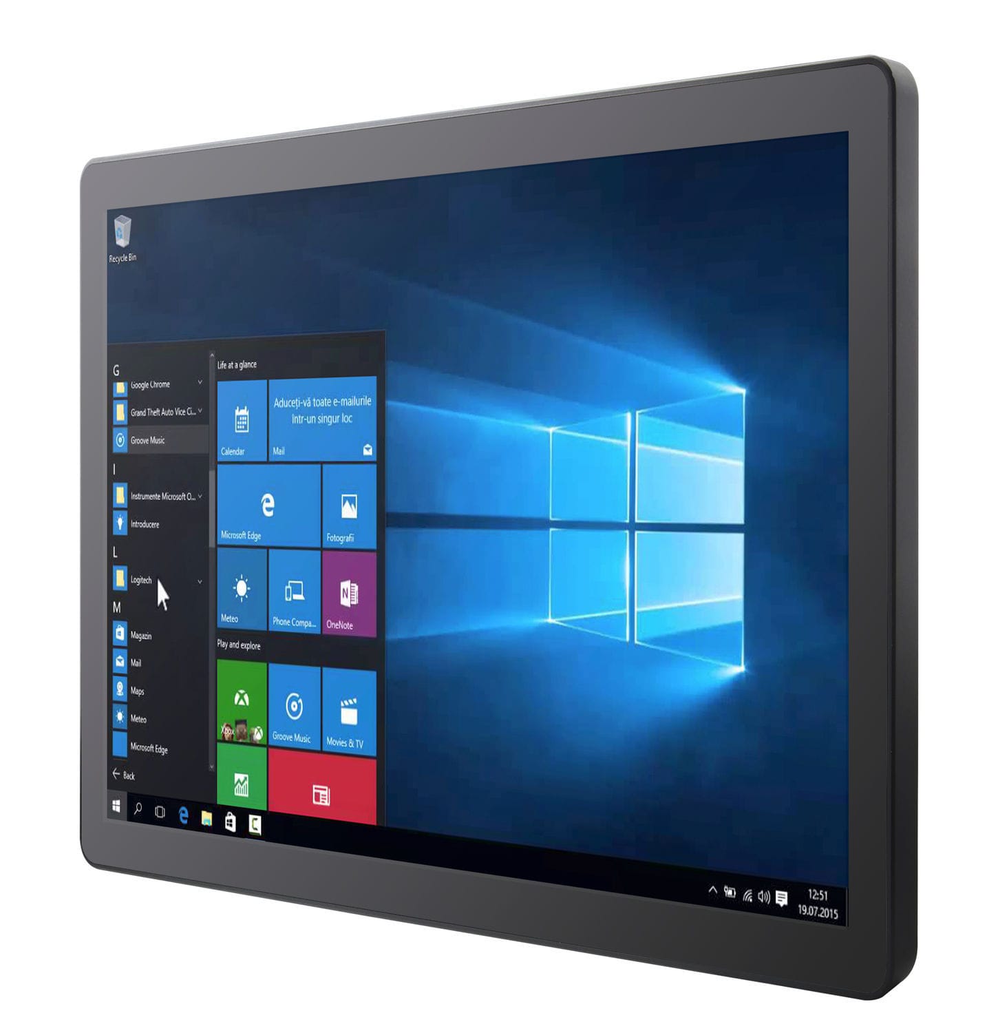 LCD panel PC - R19IF7T-GCM1 - Winmate, Inc. - PCAP capacitive touch screen / multi-touch screen ...