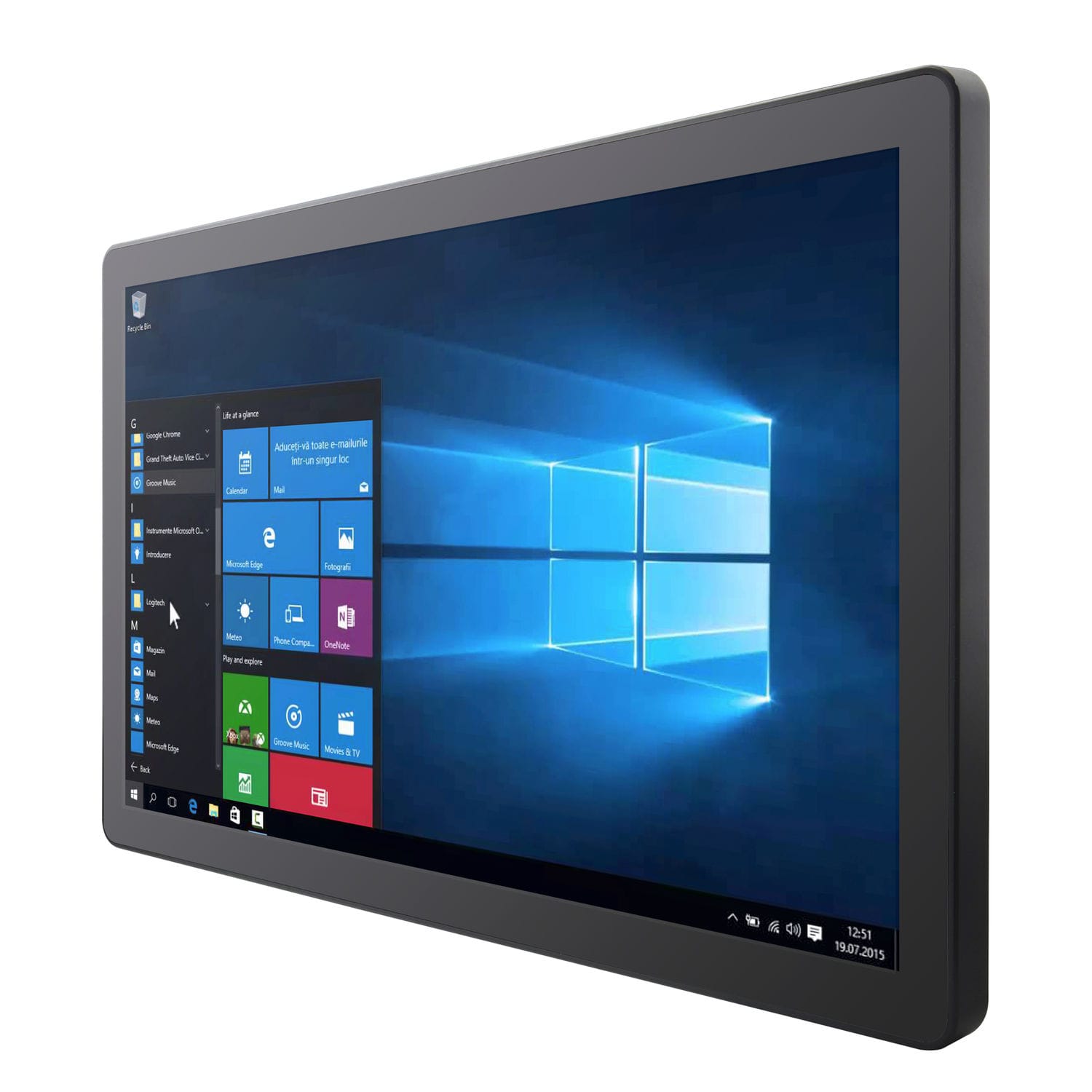 LCD panel PC - W24IF7T-GCA2 - Winmate, Inc. - PCAP capacitive touch ...