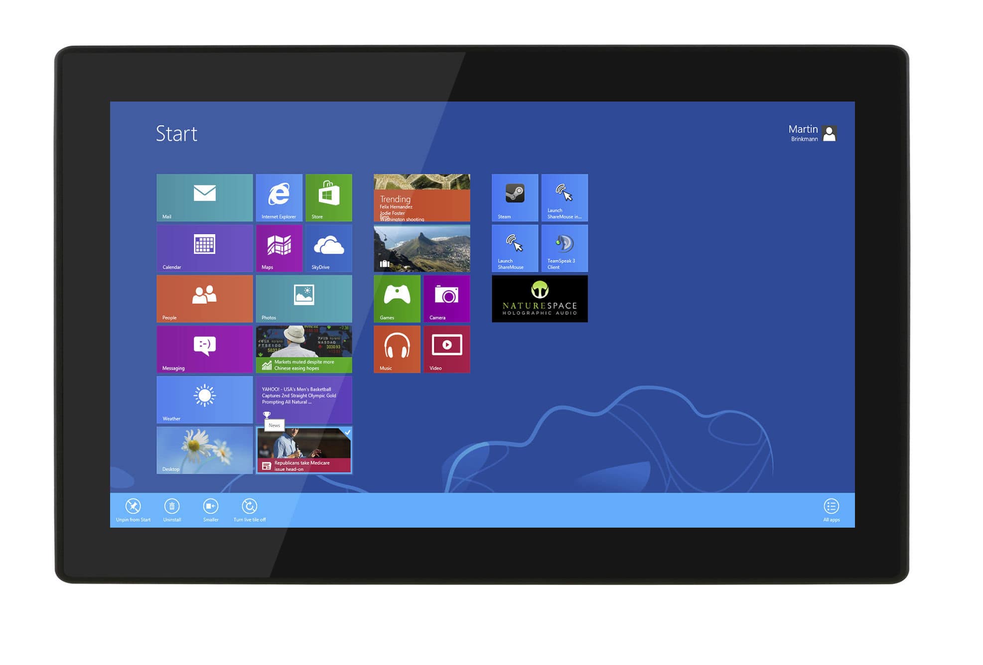 HMI with touch screen - W22IBWS-MHA3 - Winmate, Inc. - panel-mount ...