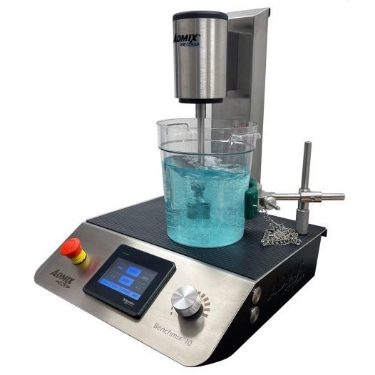 Dynamic mixer - Benchmix 10 - Admix - batch / for liquids / vertical