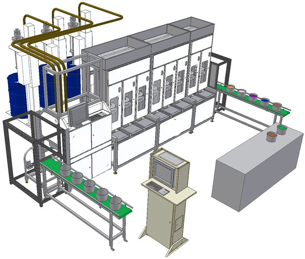 High-viscosity ink dispenser - max. 100 kg | PO20 - Vale Tech - automatic