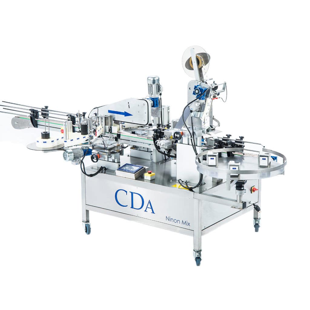 Automatic labeler - Ninon Mix - CDA - for chemicals / for bottles / side
