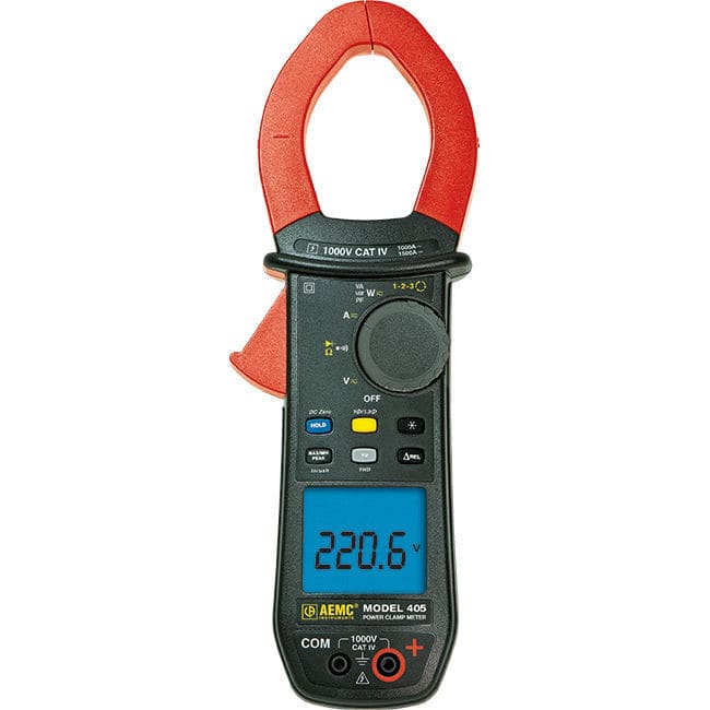 Digital clamp meter - 405 - AEMC Instruments - portable / 1000 V / 1000 A