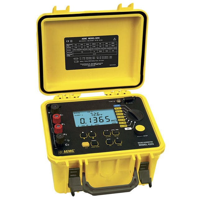 Digital microhmmeter - 6255 - AEMC Instruments - portable / rugged