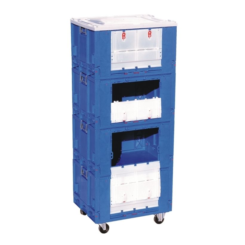 Multipurpose roll container - 962 series - Plasticos Santo António - shelf
