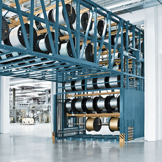 Vertical storage carousel - InterMat - Kardex - for tires / for reels ...