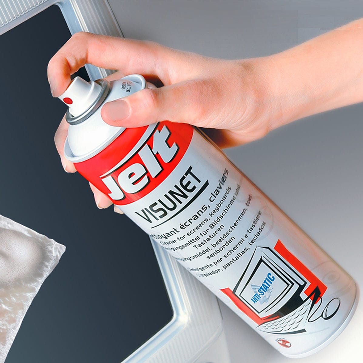 Anti-static foam cleaning product - VISUNET - ITW Spraytec