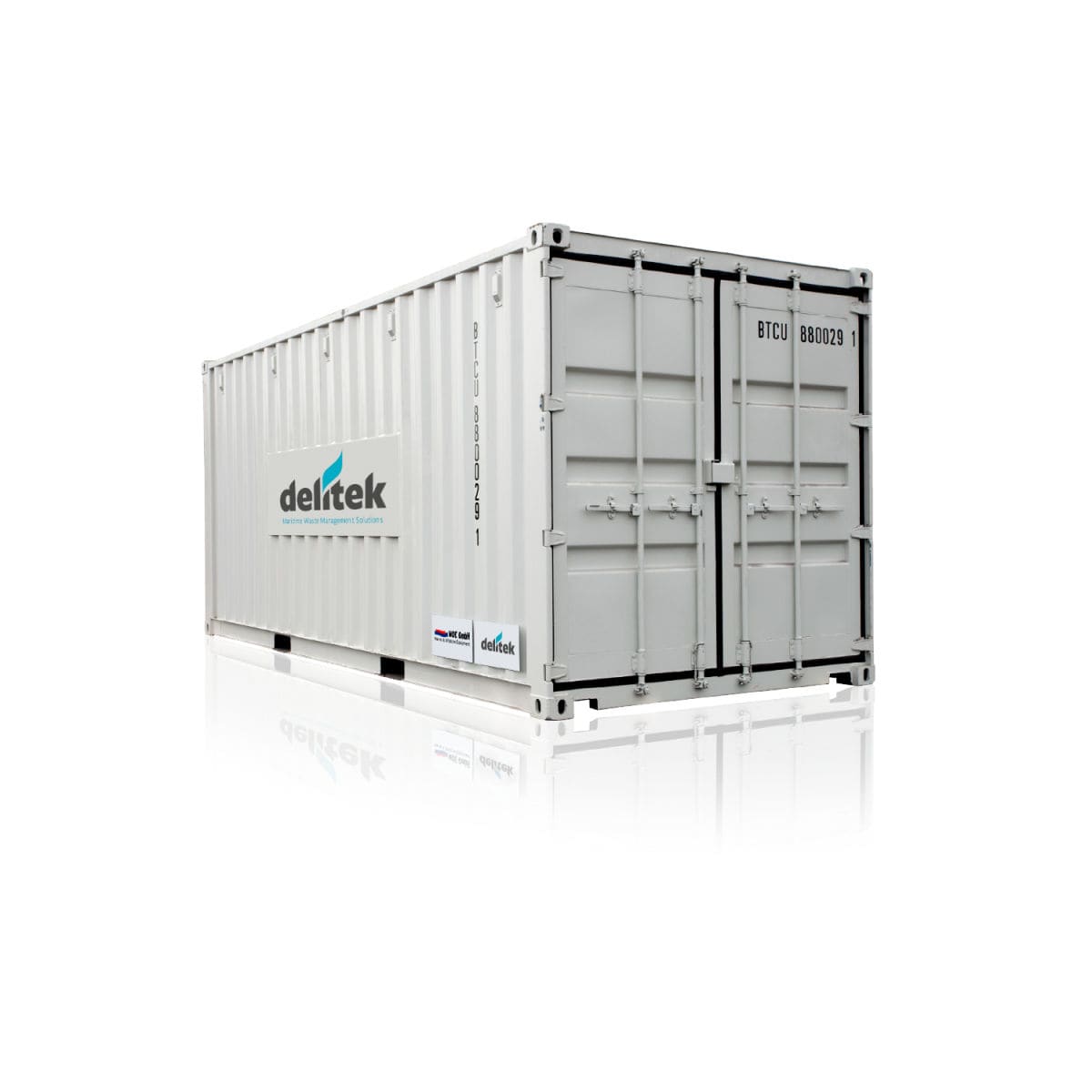 Stainless steel waste container - CWS - Delitek AS - industrial waste ...